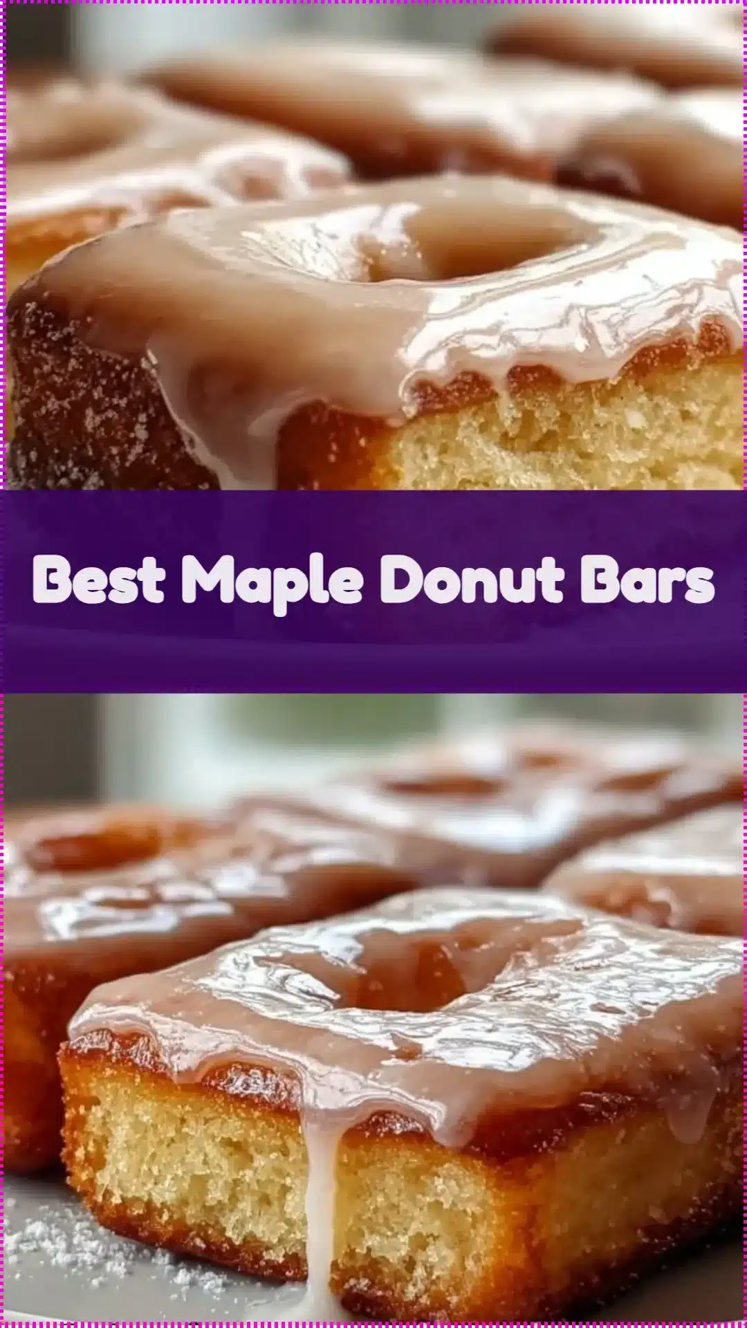 Best Maple Donut Bars