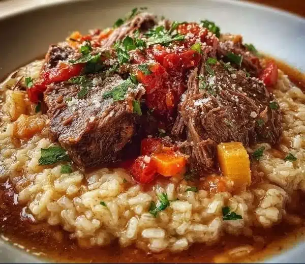 Italian Pot Roast & Parmesan Risotto