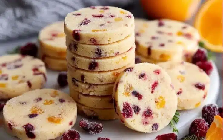 Cranberry Orange Shortbread Cookies – 7 Buttery Holiday Slices