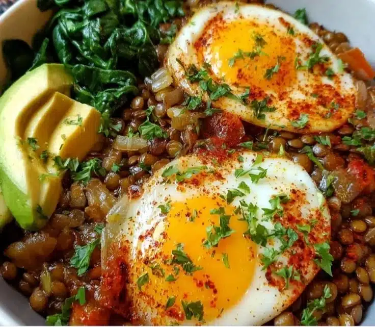 Savory Lentil Breakfast Bowl